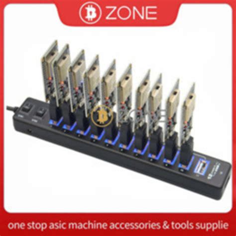 10pcs Bitcoin 55KH S 10 Solo Mining 20W 10 พอรต Hub Nerd V2 ESP32