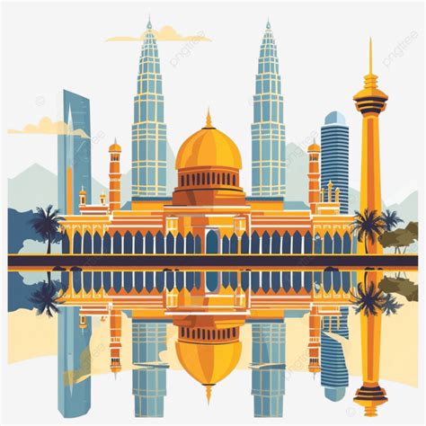 Ilustración Plana De Hari Kebangsaan Malasia PNG dibujos Bandera