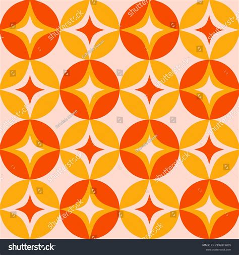 Retro Atomic Age Style Pattern Design Stock Vector Royalty Free