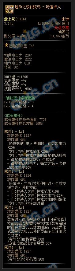 Dnf新职业缪斯cp武器属性是什么dnf新职业缪斯cp武器属性介绍3dm网游