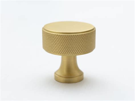 Buy Solid Satin Brass Knurled Pull Handles And Knobs Brass Bee