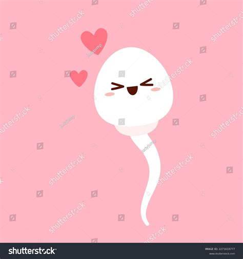 Cute Happy Funny Sperm Cell Ovum Stock Vector Royalty Free 2271618777