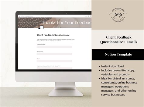 Virtual Assistant Client Portal Template Etsy