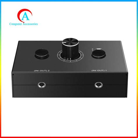3 5mm stereo audio switcher 1 input 2output 2 input 1 output for vcr