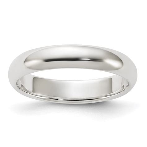 4mm Sterling Silver Polished Half Round Standard Fit Band Ebay