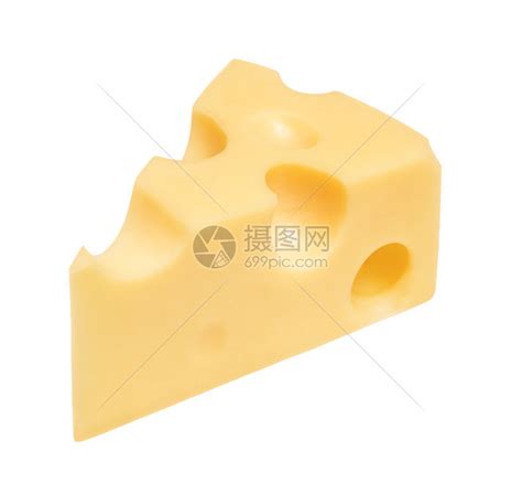 白色背景上的一块奶酪高清图片下载 正版图片502509043 摄图网