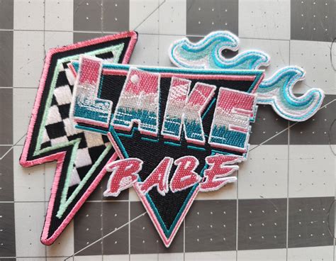Lake Babe Retro Iron On Patch Texas Transfers And Designs