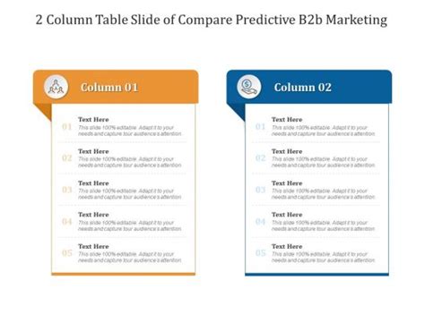 Two Column Table Slide Team