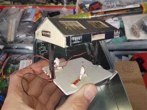 Oo Gauge Kit Scratch Built Model Railway Building Garage And Lights