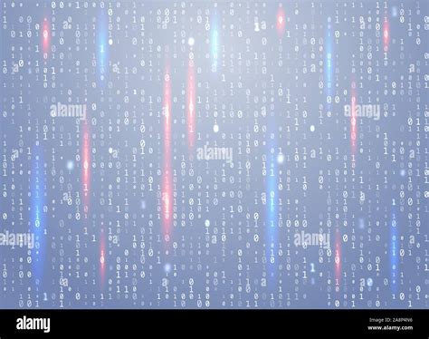 Vector Binary Code Background With Highlight An Important Element