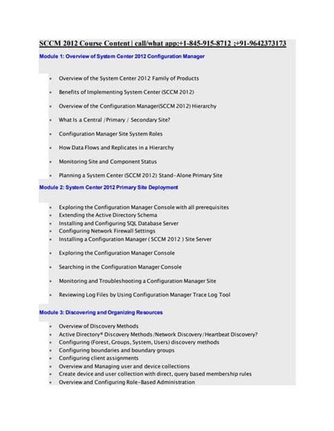 Sccm 2012 Tool Training In Banglore Docx Operating Systems