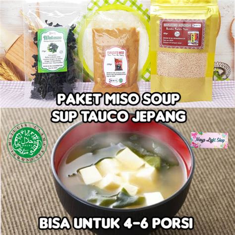 Jual Paket Hemat Miso Soup Miso Dashi Wakame Kaldu Ikan Tauco