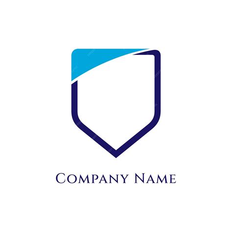 Premium Vector Minimalist Shield Logo Design Template With Blue