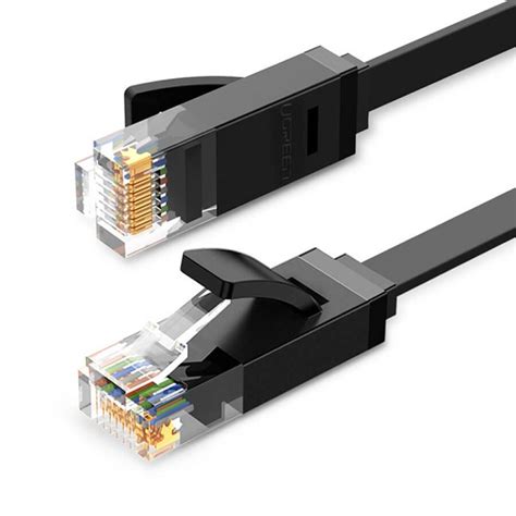 Ugreen Cat6 05m Flat Lan Cable Black Dc3 Distribution