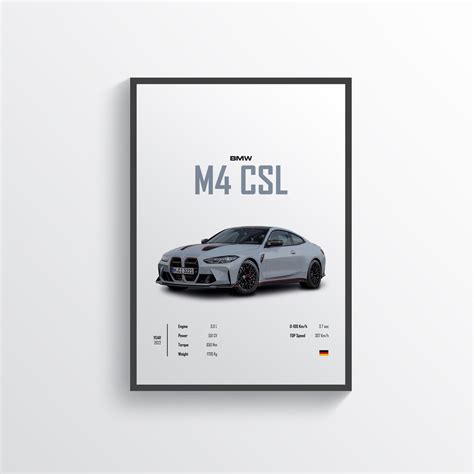 Shop Bmw M4 Csl Posters High Quality Prints Art 24posters 24posters