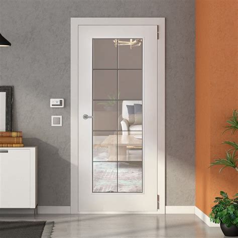 Interior Doors With Glass White Builders Villa
