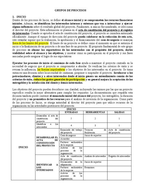 Grupos De Procesos Pdf
