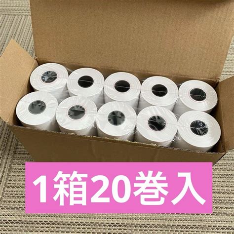 レジロール サーマルロール 紙 57mm幅×外径40φ×内径14mm 20巻入 By メルカリ