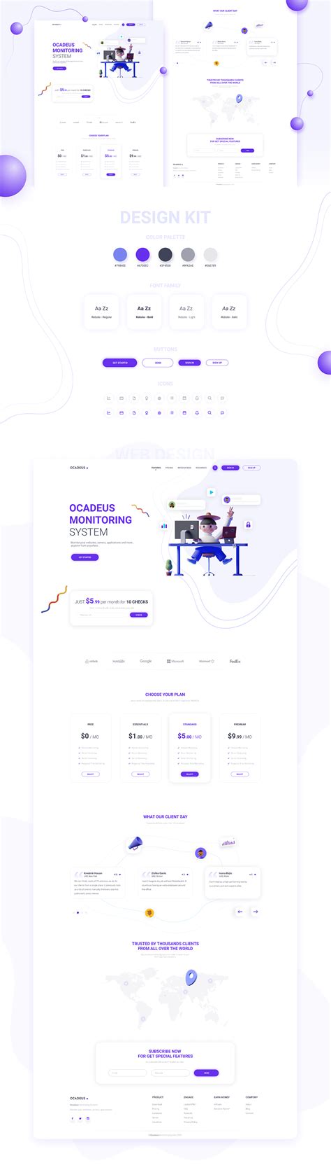 Monitoring System Web Design On Behance