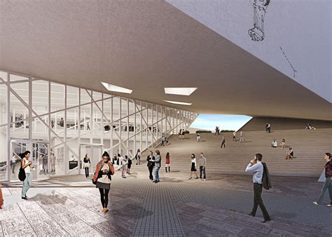 Libeskind Designs White Concrete Museum For Lithuanian Art