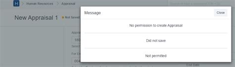 No Permission To Create Appraisal Frappe Hr Frappe Forum