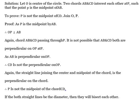 Wbbse Solutions For Class 10 Maths Chapter 3 Theorems Related To Circle