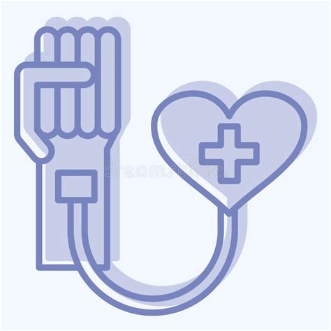 Icon Blood Donation Related To Blood Donation Symbol Two Tone Style