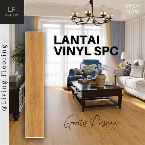 Jual Lantai Vinyl SPC LaiV 5mm Lantai Vinyl Motif Kayu Shopee Indonesia