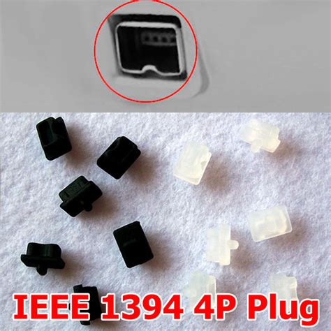 Ieee 1394 4 핀 인터페이스 방진 플러그 노트북 방진 스토퍼 노트북 범용 플러그 컴퓨터 포트 방수 커버 1 20 개 배관