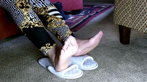 Ms Neecy Bare Soles And Toes Slipper Play After Work Foot Fetish Clips4sale