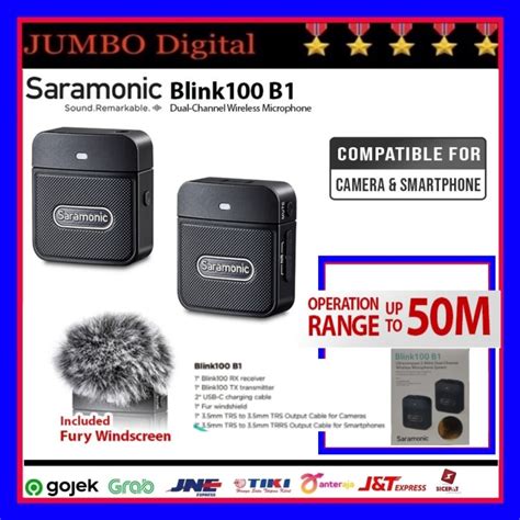 Jual Saramonic Blink 100 B1 Wireless Microphone Blink100 B1 Tx Rx