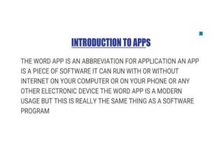 App Development For Class Creating Apps Open Source Mit Pptx