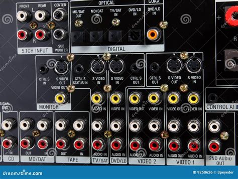 Audio And Video Inputs Stock Photo Image Of Information