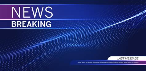 Breaking News Background Business Or Technology Template Breaking News