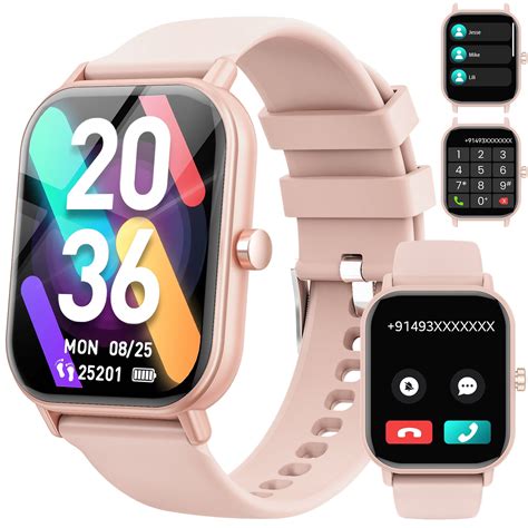 Mingwear 183″ Pink Sports Smartwatch With Fitness Heartbeat Tracking