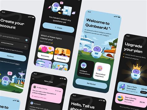 Chat Ai Mobile App Design With Illustrations By Pandi Atuk On Dribbble