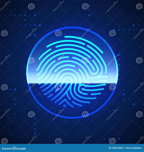 Cyber Security Finger Print Scanned Fingerprint Scanning Identification System Biometric