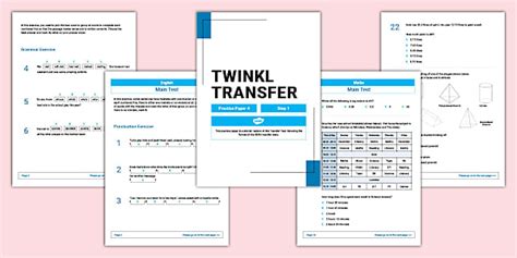 Transfer Test Step 1 Practice Paper 4 Teacher Made