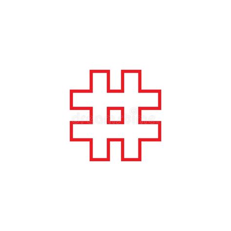 Hash Tag Logo Design Vector Template Stock Vector Illustration Of Marketing Symbol 162104818