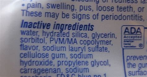Toothpaste Warning Label At Kevin Davidson Blog