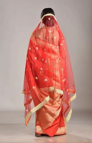 Golden Red Designer Bridal Chunri Adi29081 At Rs 855piece In Kolkata