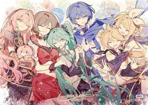 Hatsune Miku Kagamine Rin Kagamine Len Megurine Luka Kaito And 2