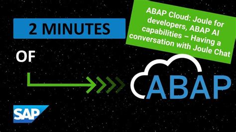 Abap Cloud Joule For Developers Abap Ai Capabilities Having A Conversation With Joule Chat