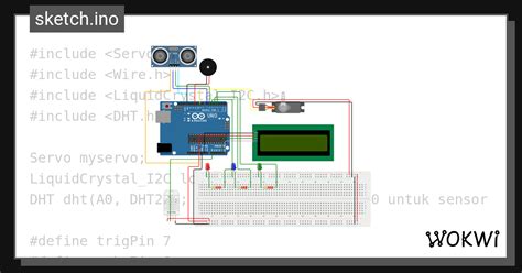 PINTU AIR OTOMATIS Update Wokwi ESP32 STM32 Arduino Simulator