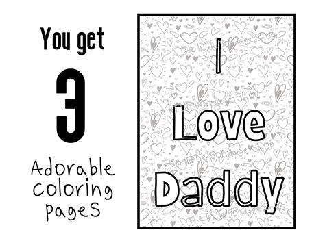 I Love Daddy Coloring Pages For Ddlg Ddlb Daddy Dom Cute Bdsm T
