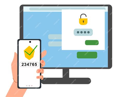 Premium Vector The Security Concept Of Twofactor Authentication