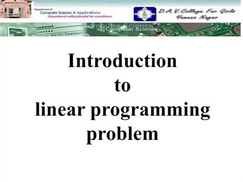 Ppt Introduction To Linear Programming Problem Powerpoint Presentation Id4284330