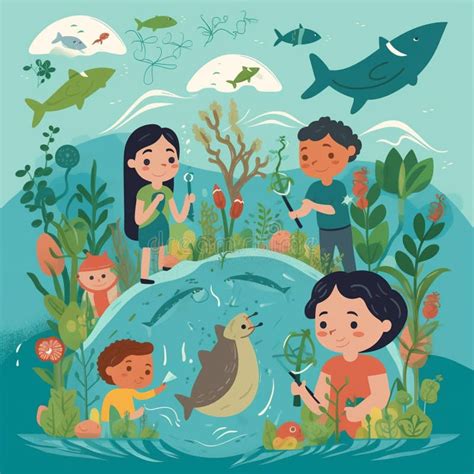 Cartoon World Environment Day Stock Illustration Illustration Of
