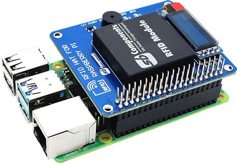Rfid Hat For Raspberry Pi With 091” Oled Display Rfid Shield Expansion Hat For
