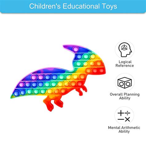 Parasaurolophus Jumbo Dinosaur Rainbow Poppit Inspire Uplift